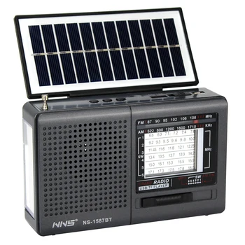 Rechargeable Radio Solar Powered Mp3 Player Fm/am/sw1-6 8 Bands ...