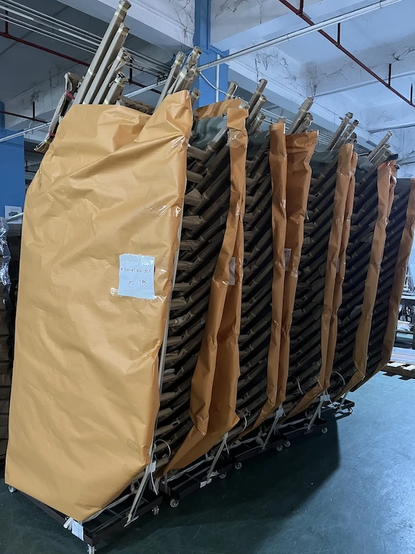 Stackable Teak Plastic Wood Chairs for Outdoor & Indoor