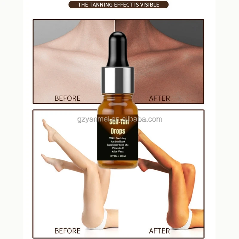 NEW TOP Glowing Tanning Drops Self-Tan Dry Oil to Create Your Own Self Tanner With Soothing ...