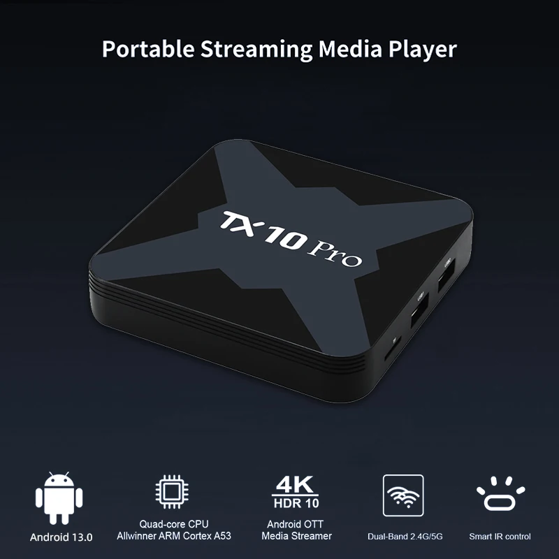 2023 Cheapest TV Box Android 13 with BT Voice Remote