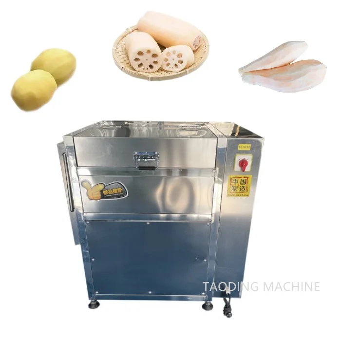 Semi-automatic vegetable Brush Washing Machine vegetable Peeler For ...