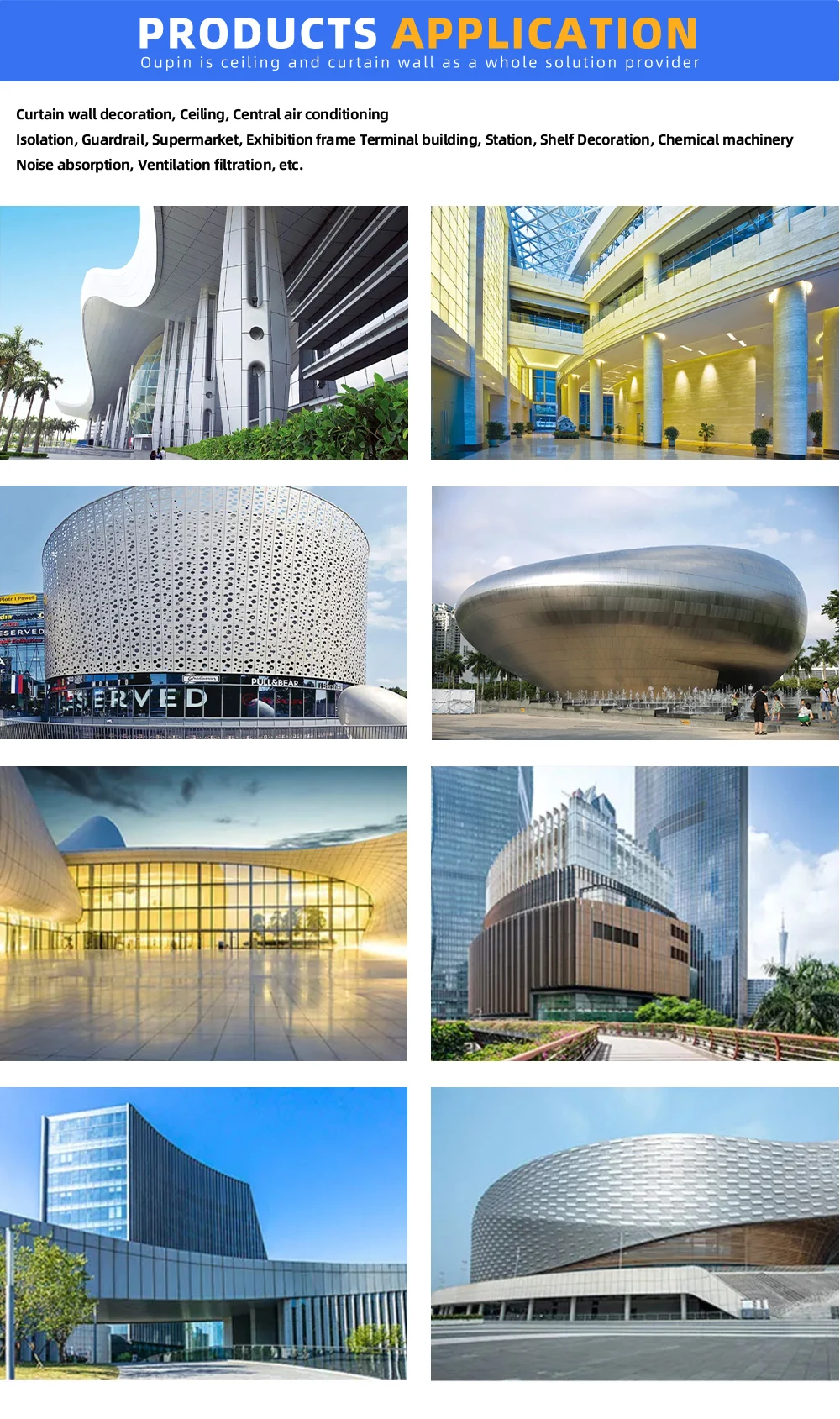 Aluminium Perforated Wave Facade Panels For Exterior Cladding - Oem