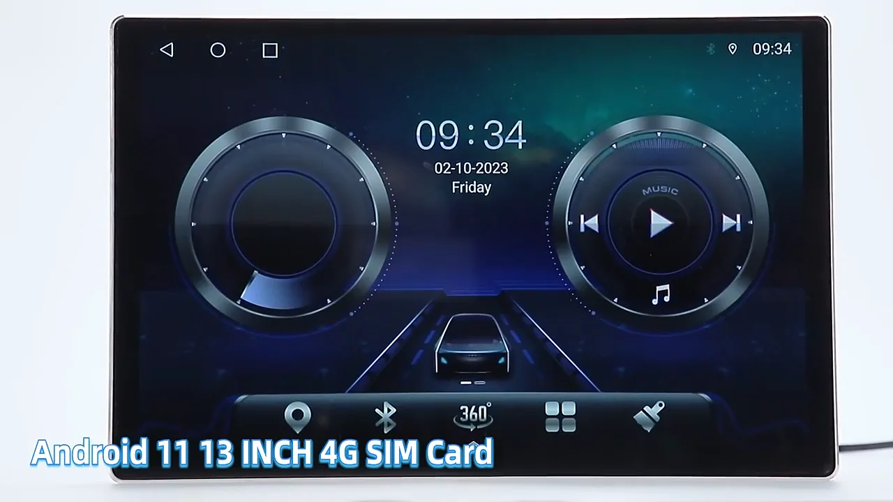13-inch Slim Body Android Car Stereo Radio With Touch Screen Gps & Dsp ...