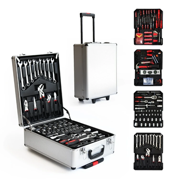 186-piece Rolling Tool Kit Set for Manual Repairs & Maintenance