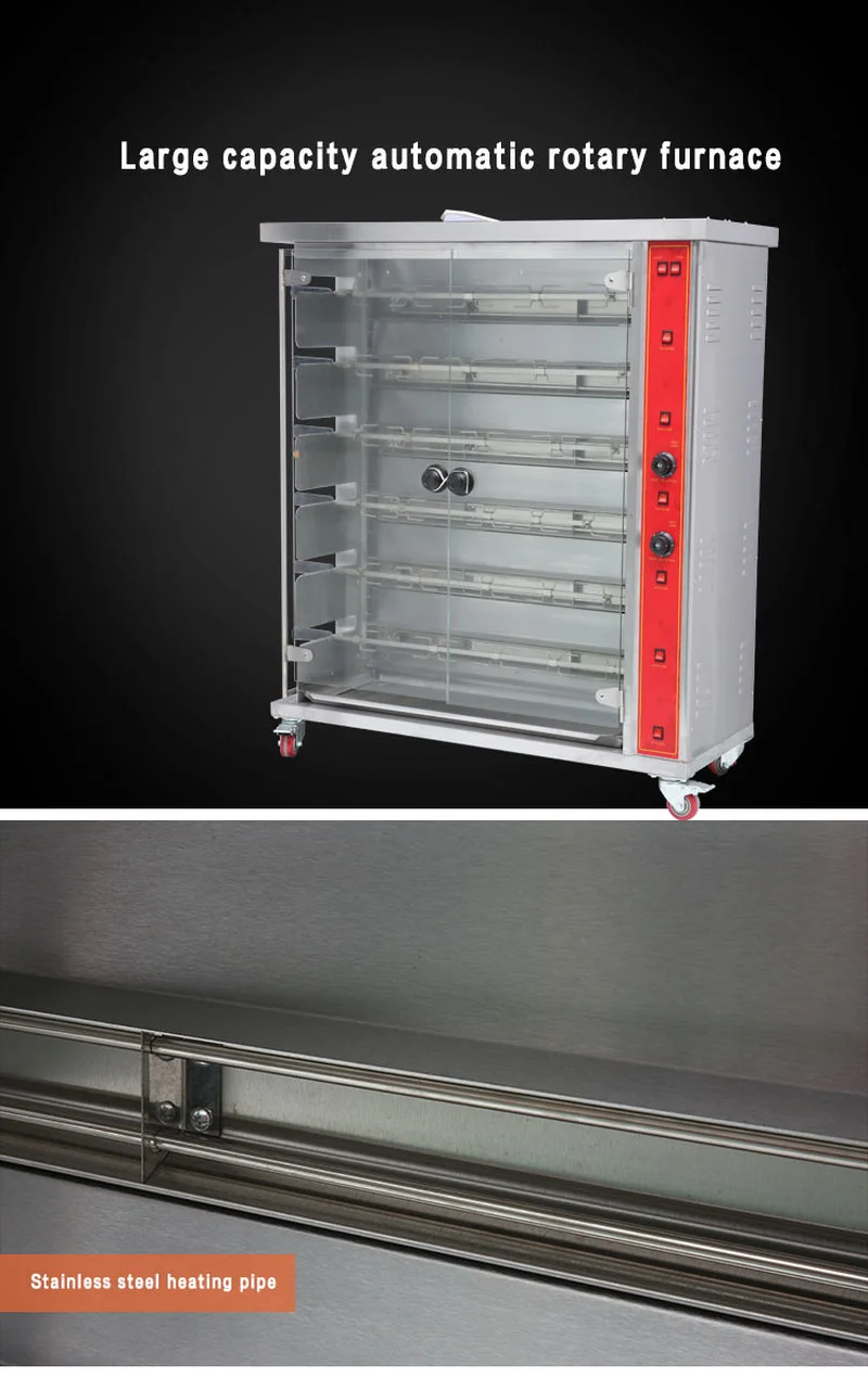 Electric Rotating Grill Chicken Rotisserie Oven – Roast 36-45 Whole ...