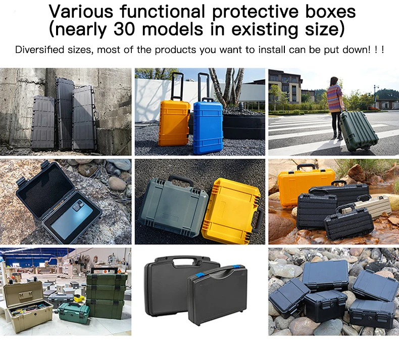 Injection Molded Plastic Tool Box Waterproof Watch Carrying Protective ...