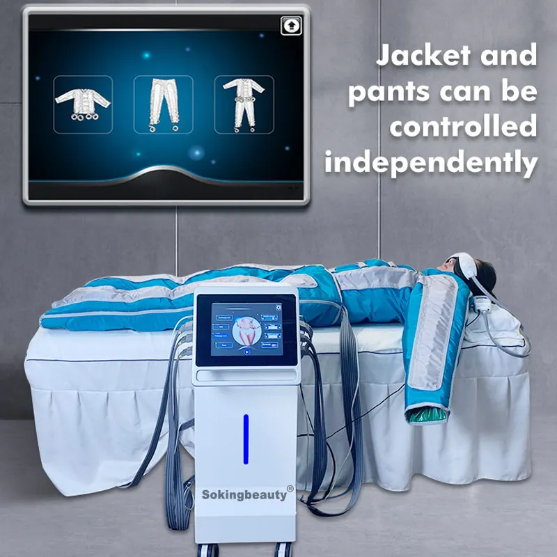 Vertical Full Body Lymphatic Drainage Pressotherapy Machine Separate ...