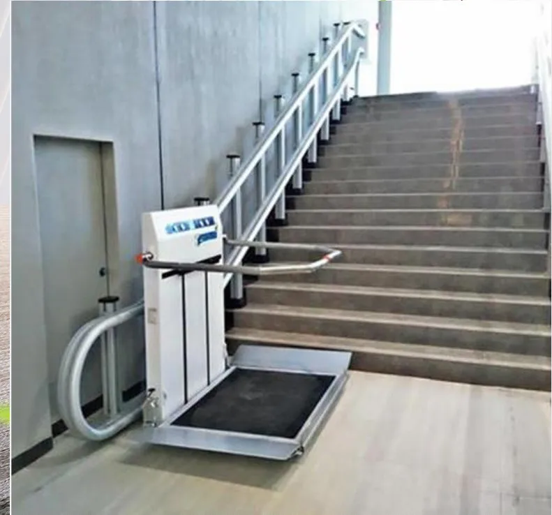Slanting Barrier-free Elevator Handicapped Elevator Track Type Disabled ...
