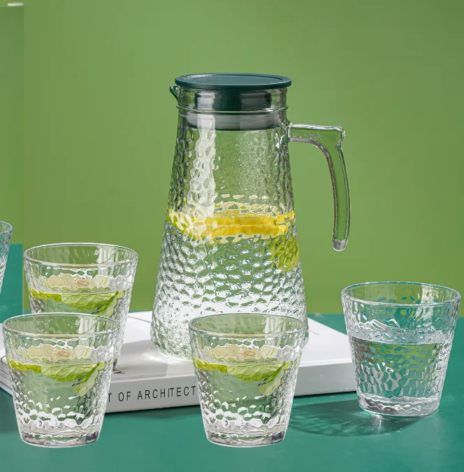 Wholesale Glass Jug Set Soda Water Juice Glass Water Jug Cups Set Jug ...