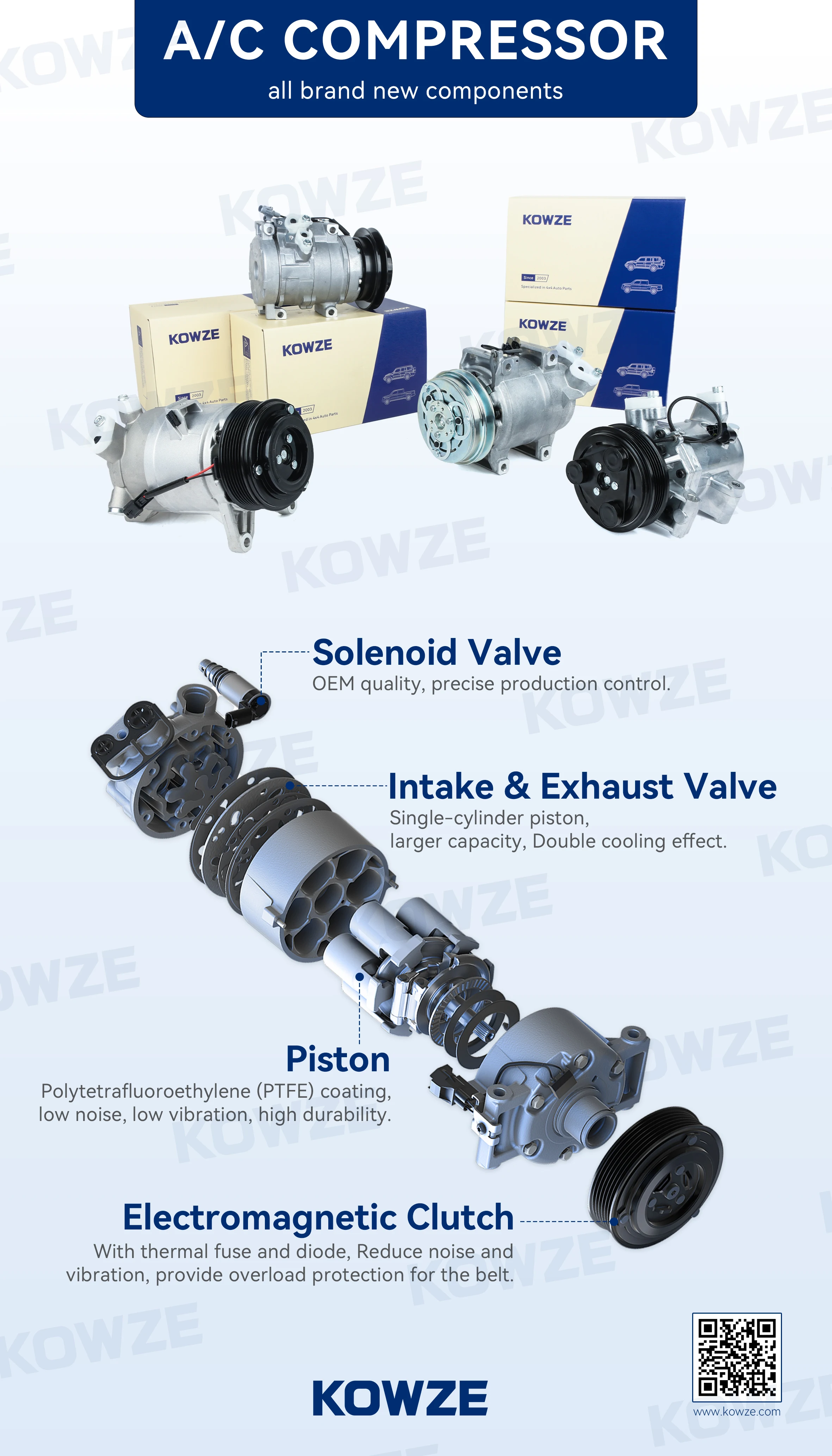 Auto Spare Parts AC Compressor for Toyota Corolla Sed WG