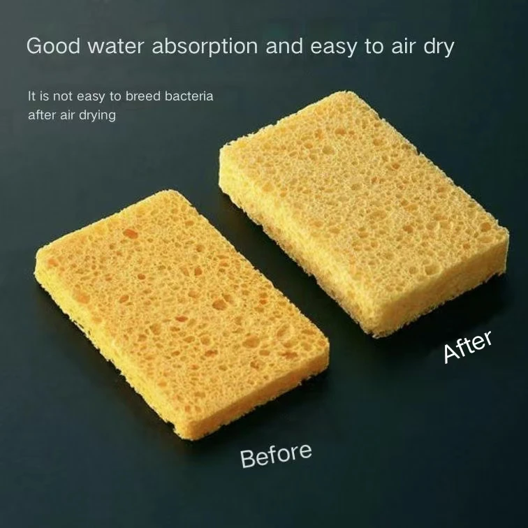 Best Quality Biodegradable Compressed Wood Pulp Sponge Soft Dish Sponge ...