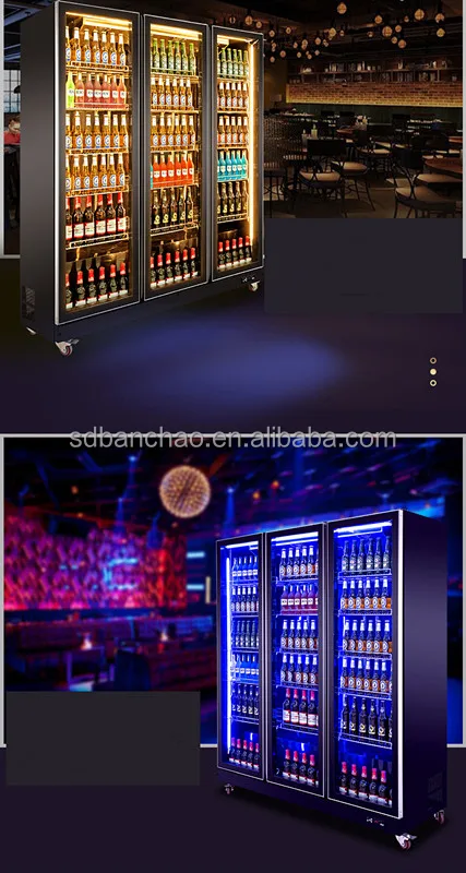 Beer Bar Counter Display Fridge - Upright Display Refrigerator