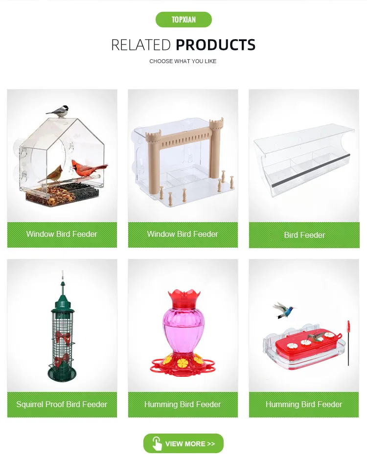 Rectangle Bird House Window Bird Feeder With 3 Suction Cups| Alibaba.com
