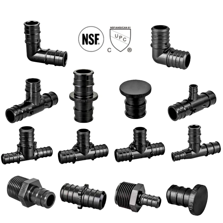 BODE Free Sample Certified NSF UPC PEX Pipe Fittings Black PPSU Press ...