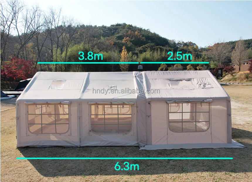 Large Three Room Inflatable Camping Tent - Waterproof & Durable