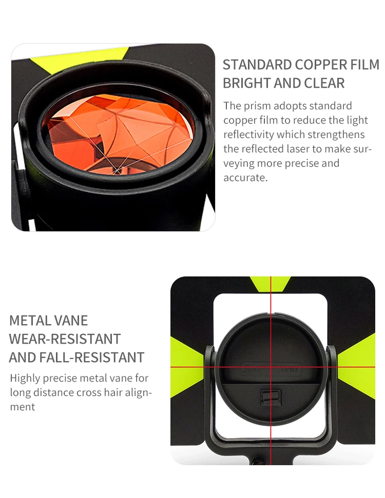 Prism With 4 Poles Survey Prism For Total Station Surveying Prism ...