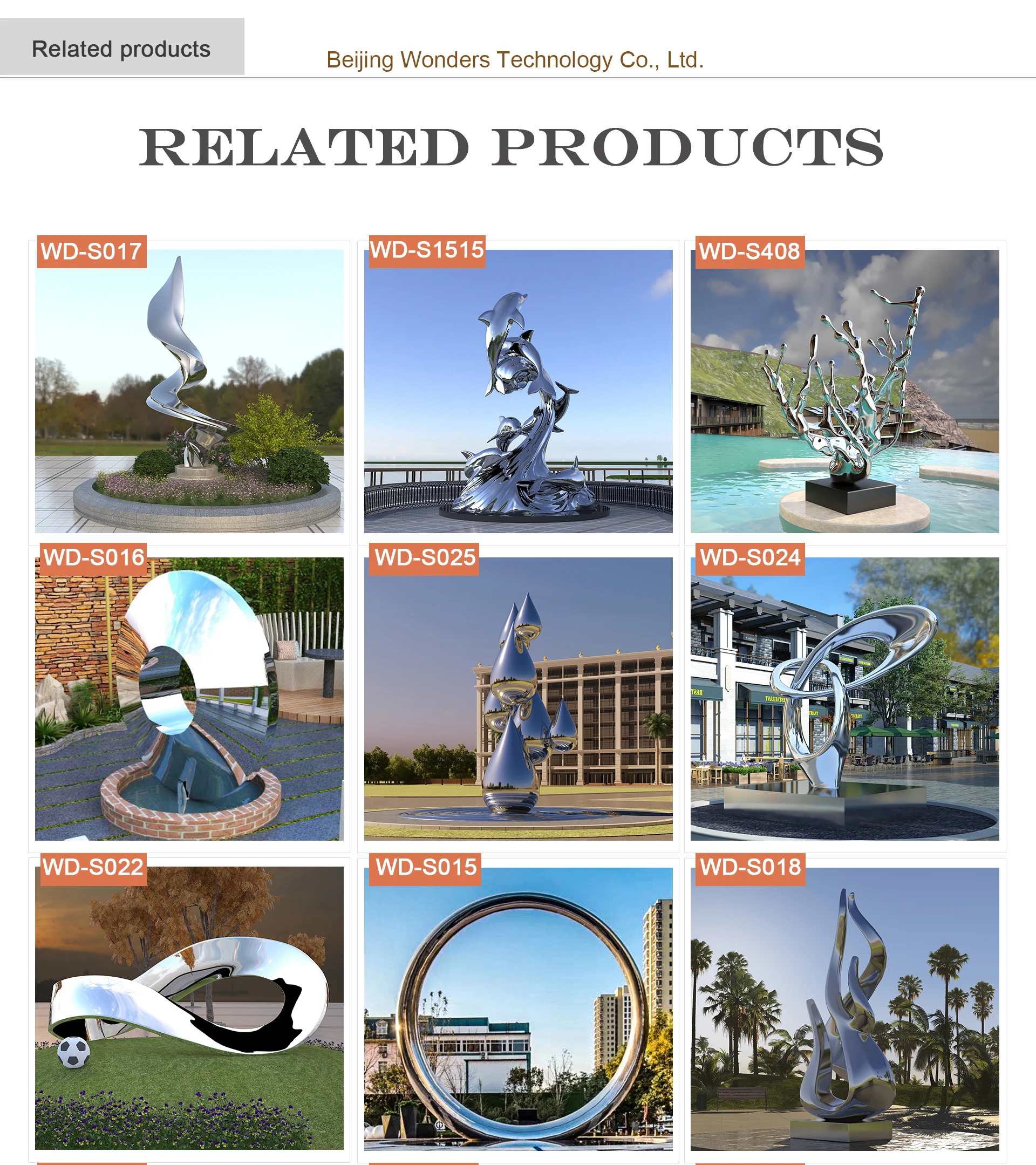 WONDECOR Large Stainless Steel Abstract Woman Sculpture - Modern Metal Garden Art for Outdoor ...