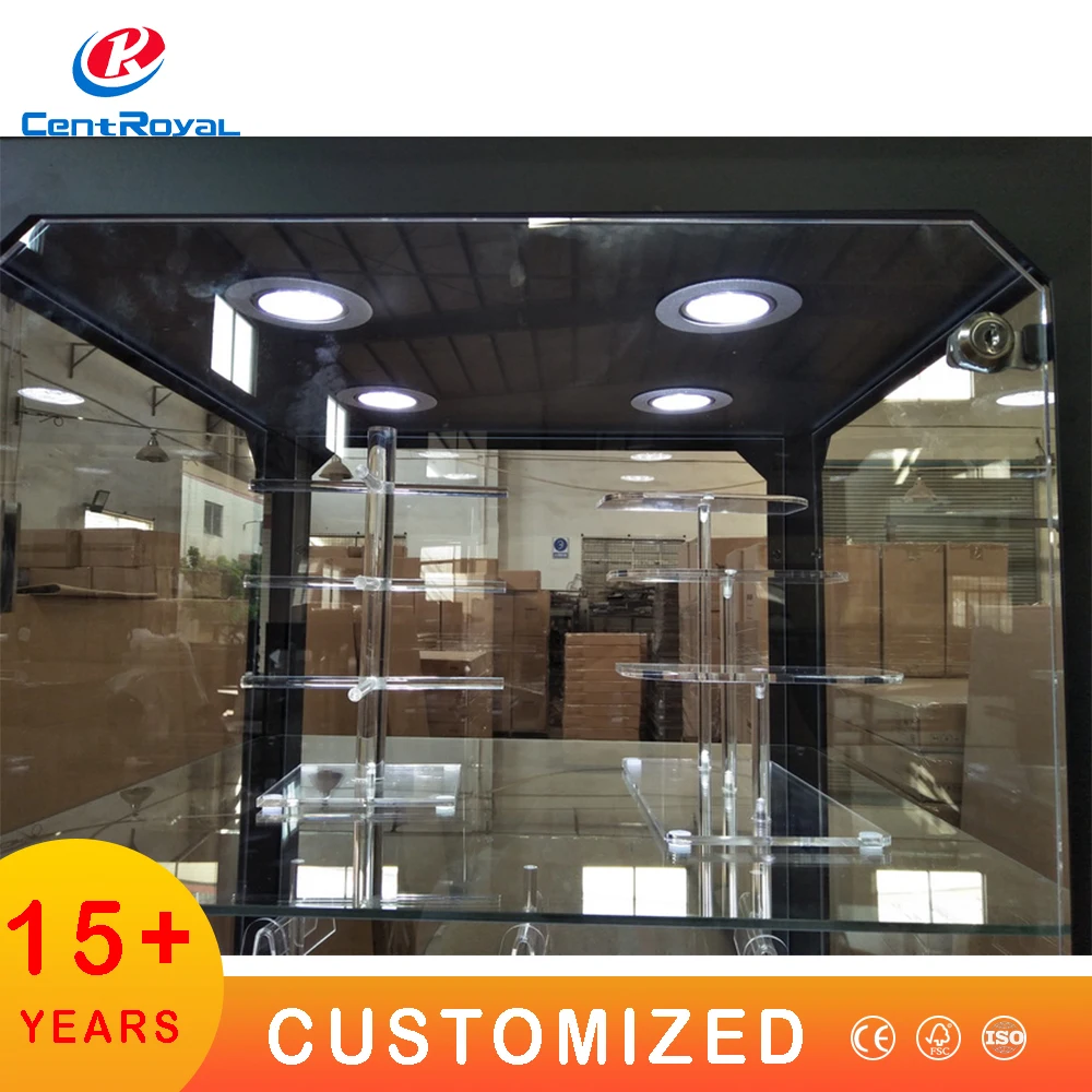 Retail Led Display Light Glass Door Acrylic Jewelry Display Rack ...