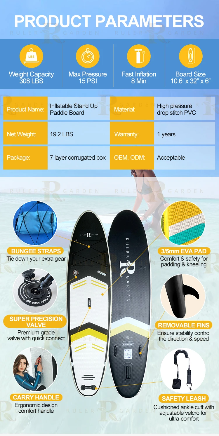 Custom Double Layered Blow Up Fusion Standup Paddleboards Inflatable ...