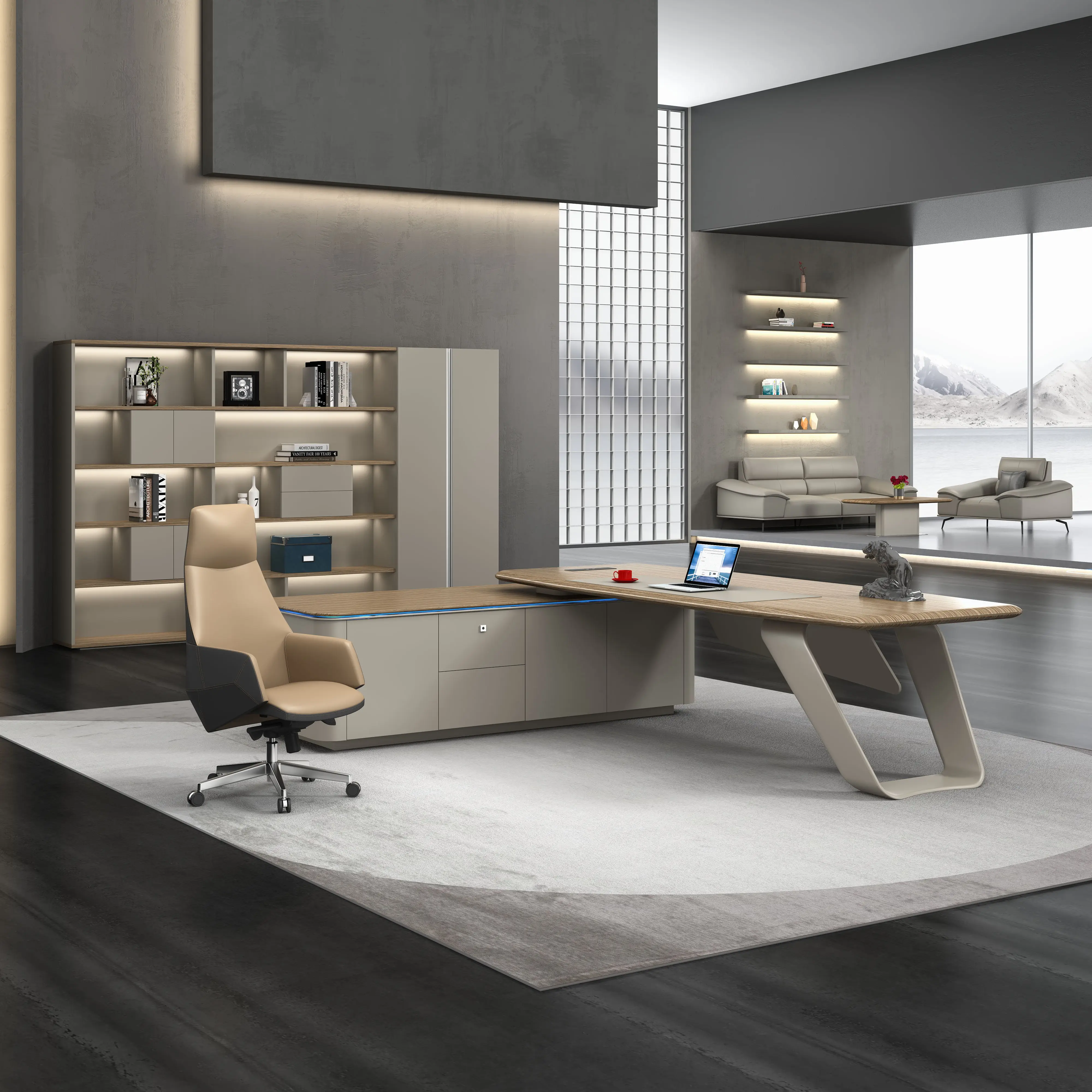 Modern Executive Office Table Boss Office Furniture Boss Desk CEO Desk ...