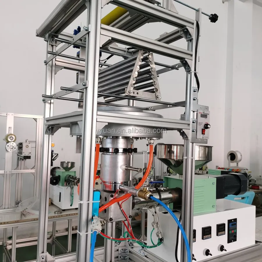 Mini Small Ldpe Pla Plastic Blowing Film Machine Desktop Lab Laboratory ...