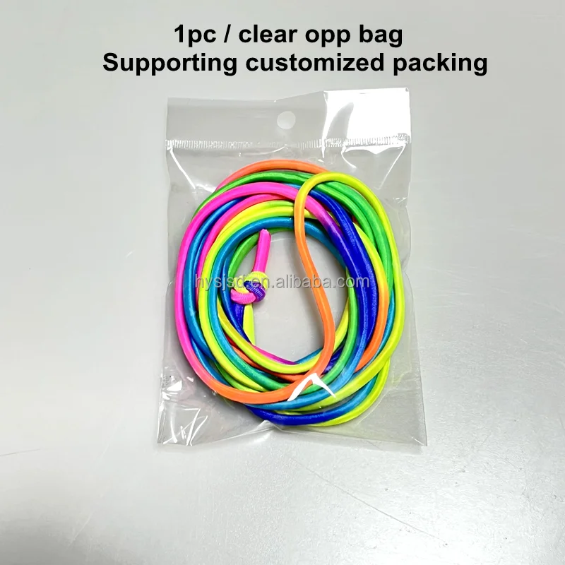 Kids Toys Rainbow Gummi Band Twist Spring Elastiek Chinese Jump Rope ...