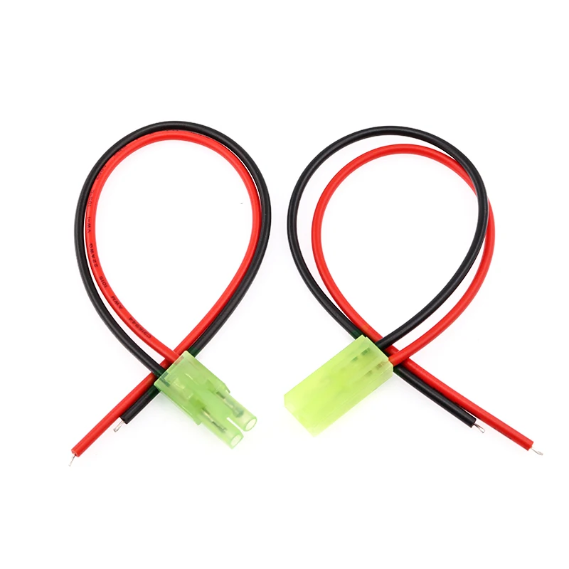 Mini Tamiya 2pin Wire Female Adapter Plug 22awg 20cm Cable For Airsoft ...