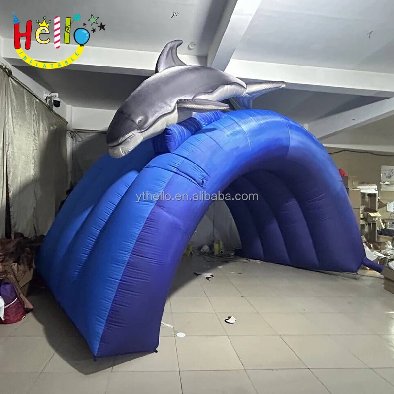 High Quality Inflatable Animal Arch Bule Inflatable Dolphin Arch - Buy ...