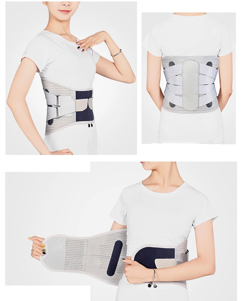 Breathable Lower Pain Relief Support Back Brace Adjustable Working ...