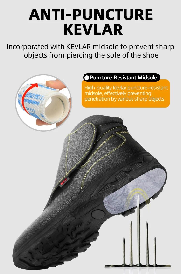 Fh1961 Robust Safety Shoes For Industrial Work Steel Toe Heavy Duty ...