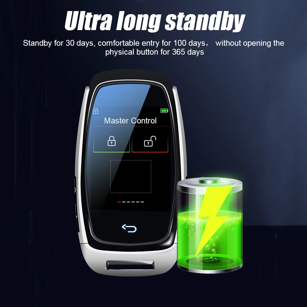 Smart Car Key with LCD Touch Screen - Keyless Entry