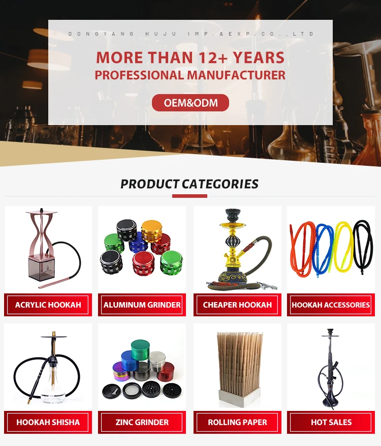 Newest Selling Glass Metal Two Pipe Hookah Customizable Logo Various ...