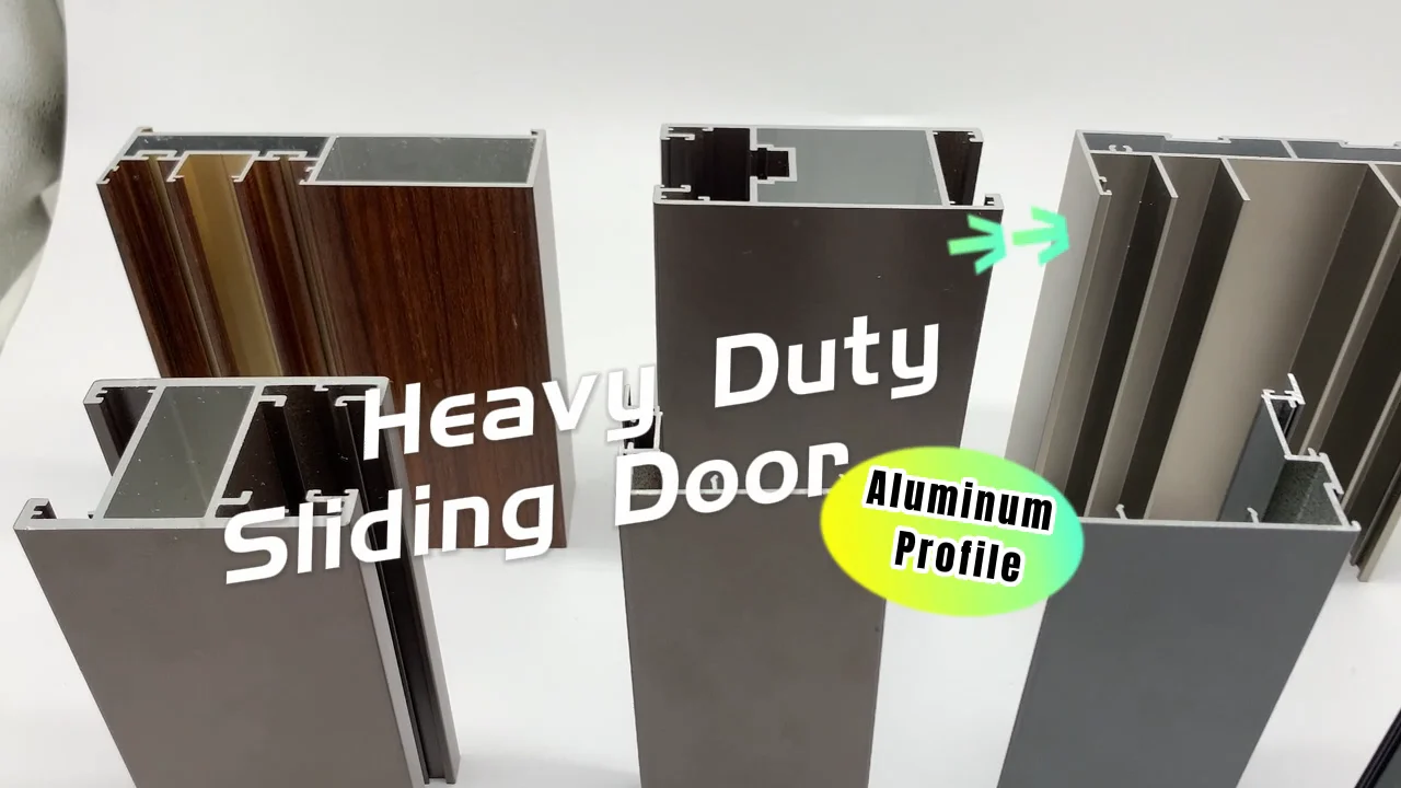 Sliding Door Aluminum Railing Profile Heavy Duty Frame Extruded Alloy ...
