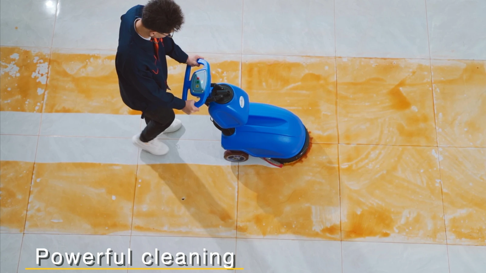 Hand Push Floor Scrubber Machine Electric Floor Cleaning Machine - Buy ...