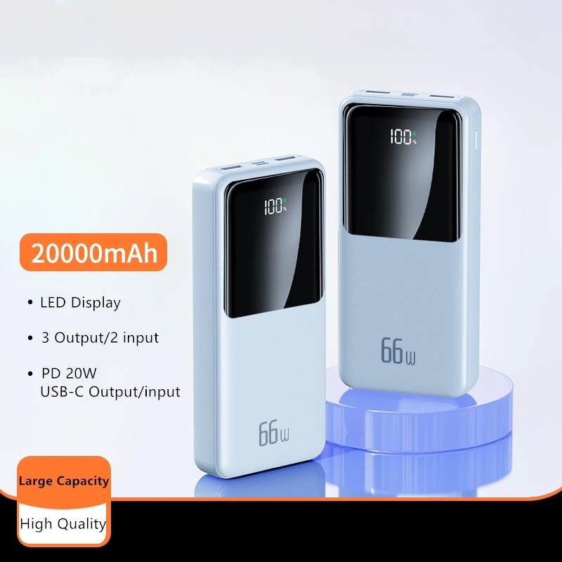 2024 Latest 20000mah Power Bank High Capacity 66w Fast Charging Type C ...