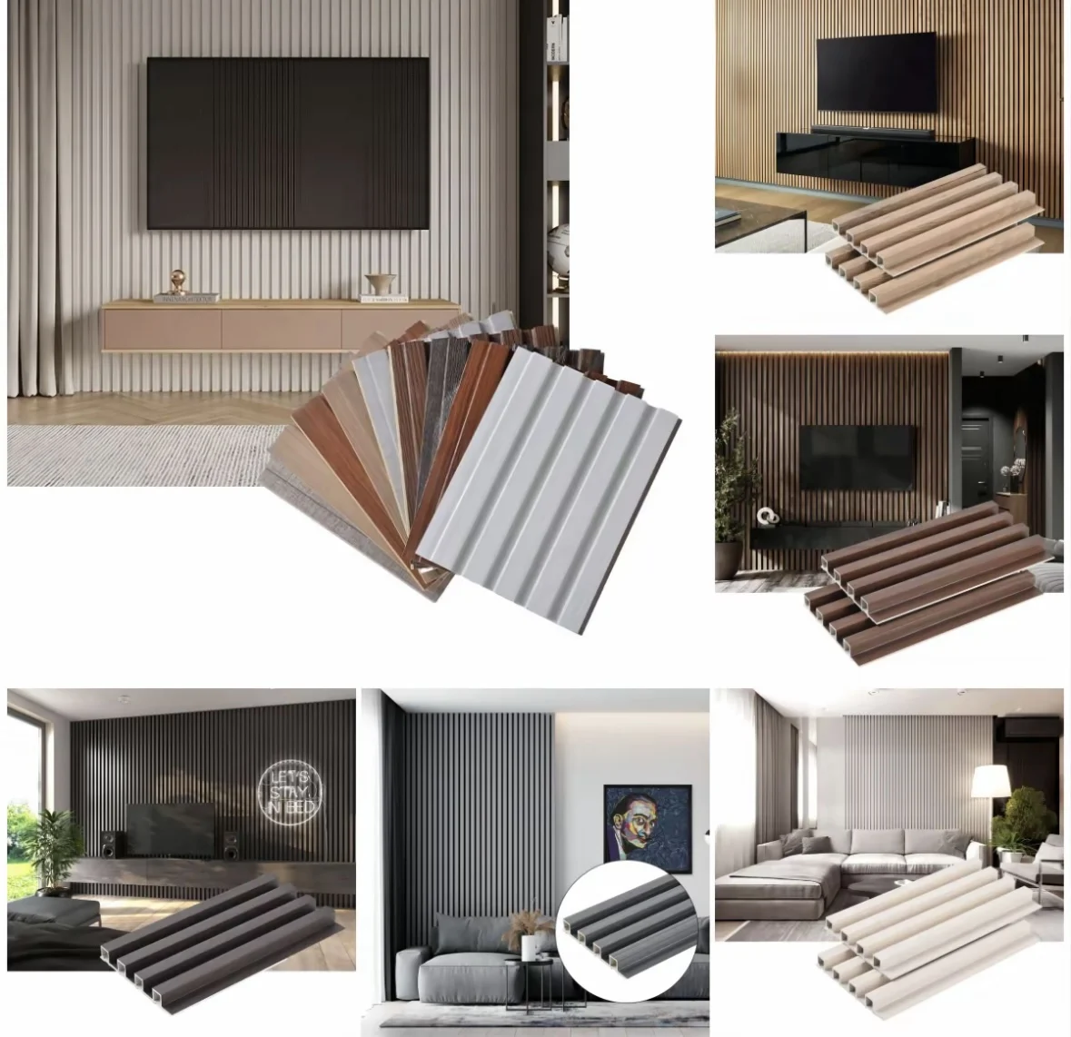 Pvc Wpc Composited Louvers Fluted Wall Panel Extrusion Making Machine ...