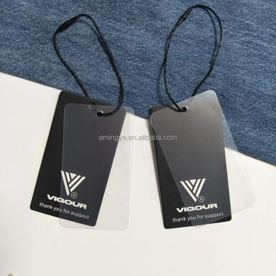 Luxury Garment Paper Tags With Spot UV/Foil Stamping/Embossed Logo ...