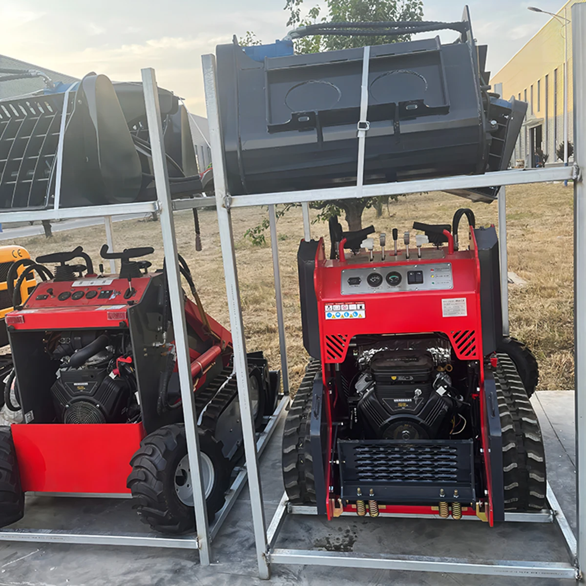 Small Skid Steer Skid With Attachment 4in 1 Bucket - Buy Mini Skid For ...