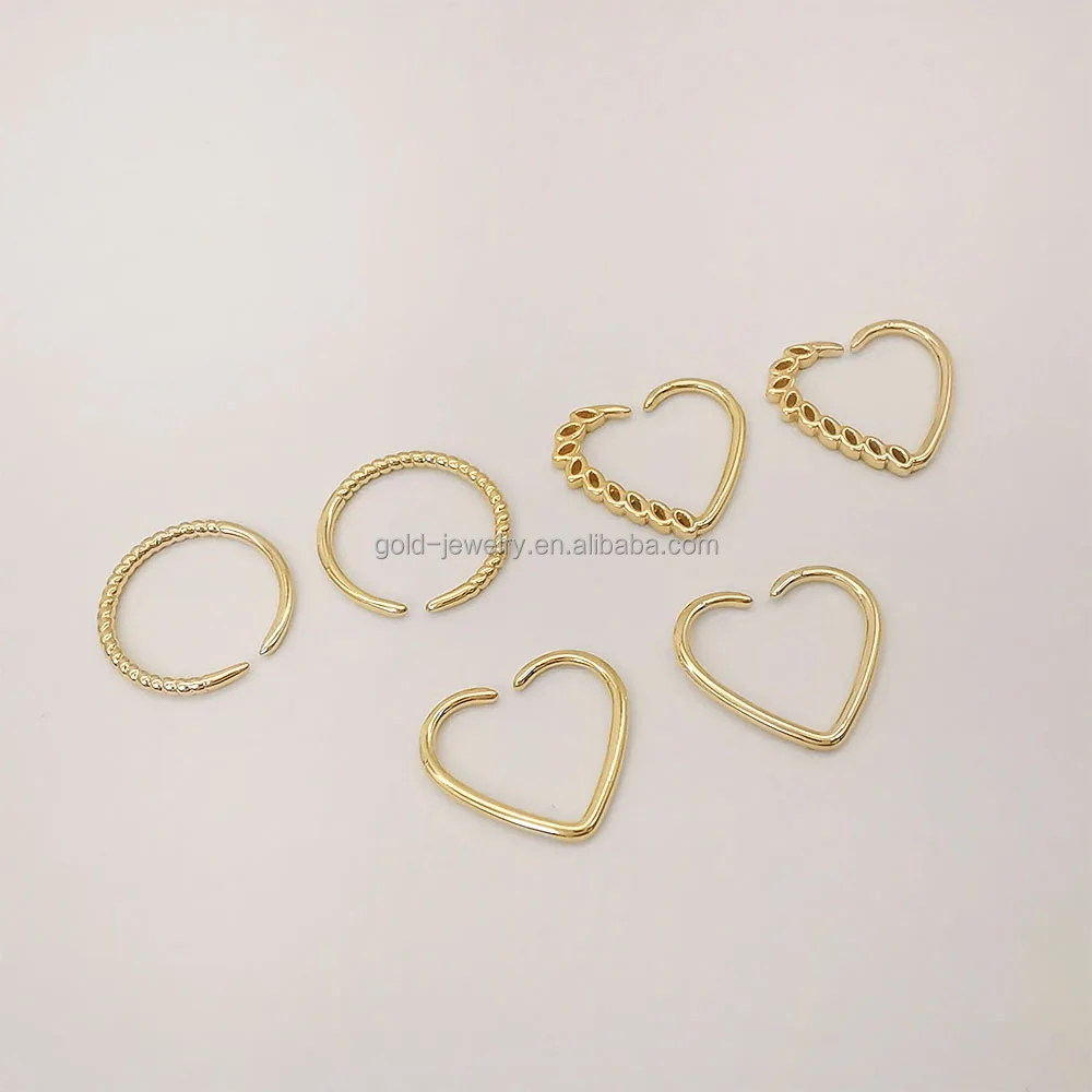 Classic Au585 14k Gold Jewelry Simple Hoop Earring Pure Yellow Gold Fine Jewelry Women Gift ...