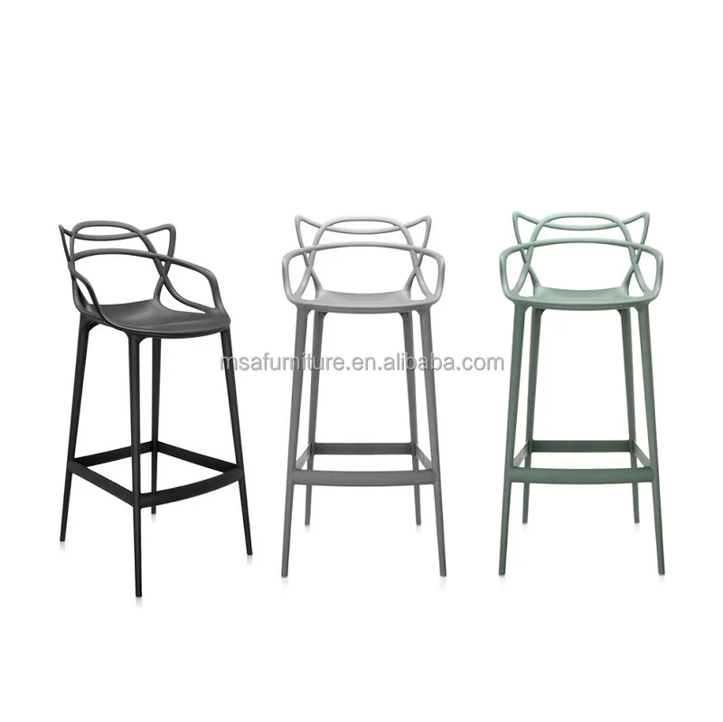 Best-selling Commercial Pp Plastic Bar Stool Bar Chair/silla - Buy ...