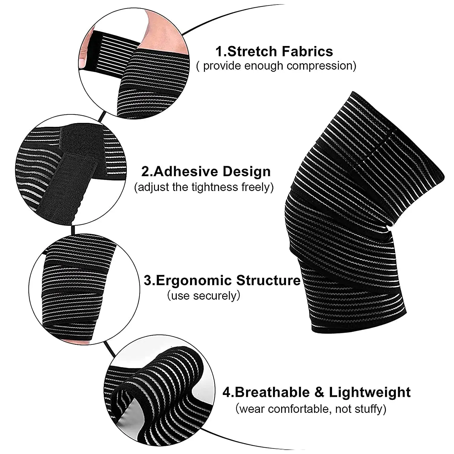 New Design Weight Lifting Wrist Gym Custom Power Weightlifting Knee ...