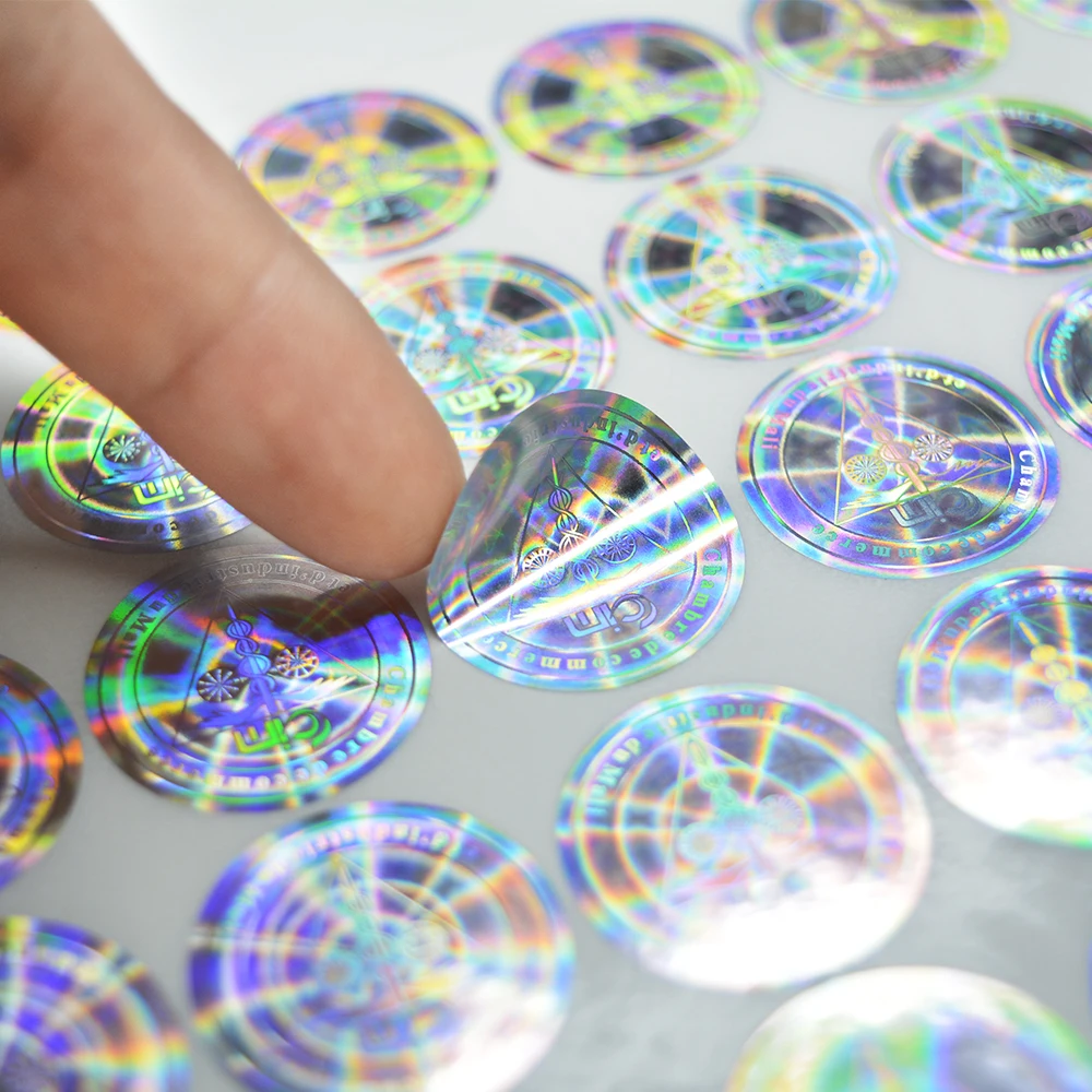 Disposable Any Size Lotion 3d Holographic Diamond Sticker Gold Logo ...