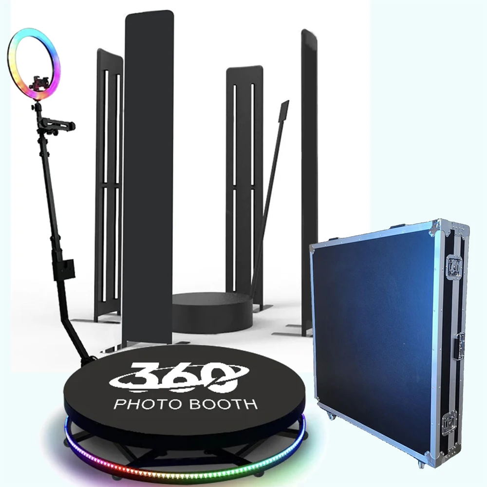 Cabina DE FOTOS 360 con caja de fondo Nuevo diseño 360 Máquina de cabina de fotos a la venta ...