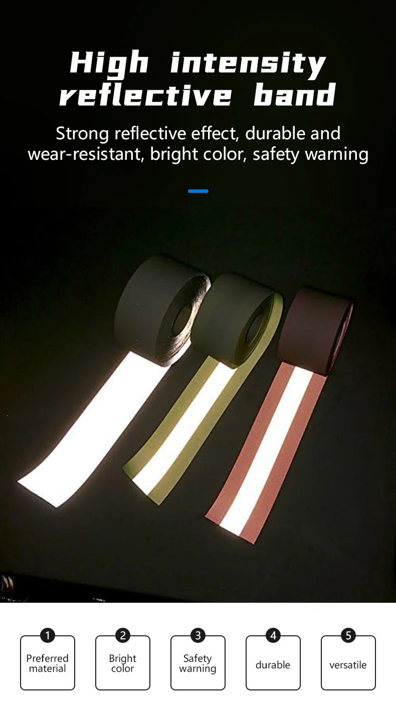 High Visibility 24 Inch Retro Reflective Safety Strip Washable Vinyl ...