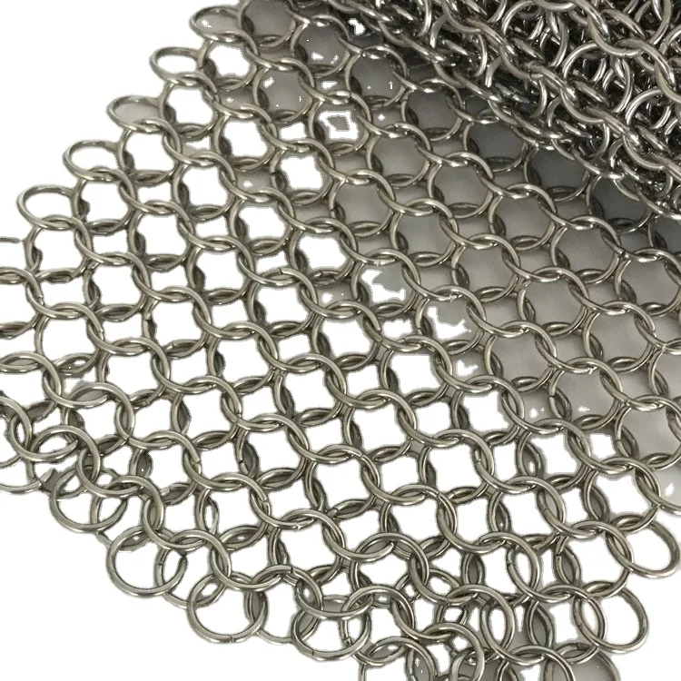 Stainless Steel Ring Mesh Curtain: Chainmail and Metal Ring Mesh