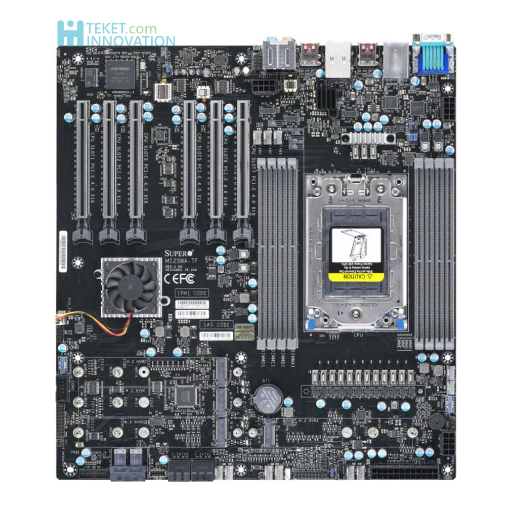 For Supermicro M12swa-tf E-atx Workstation Board Amd R-y-zen ...