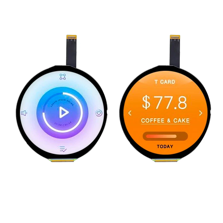 Circular Lcd 3.4 Inch Tft Ips Panel 800*800 Pcap Touch Screen 7h Round ...