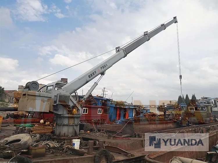 Small Telescopic Davit Crane for Ship Loading - Remote Control, 360 ...