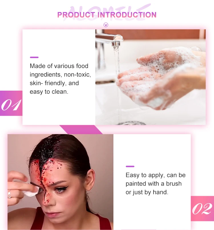 Vampire And Halloween Prop Blood Plasma Simulation Scar Blood Splatter ...