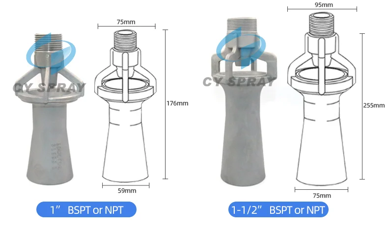 2inch NPT or BSPT Female Venturi Mixing Jet Nozzle SS Eductor Nozzle ...